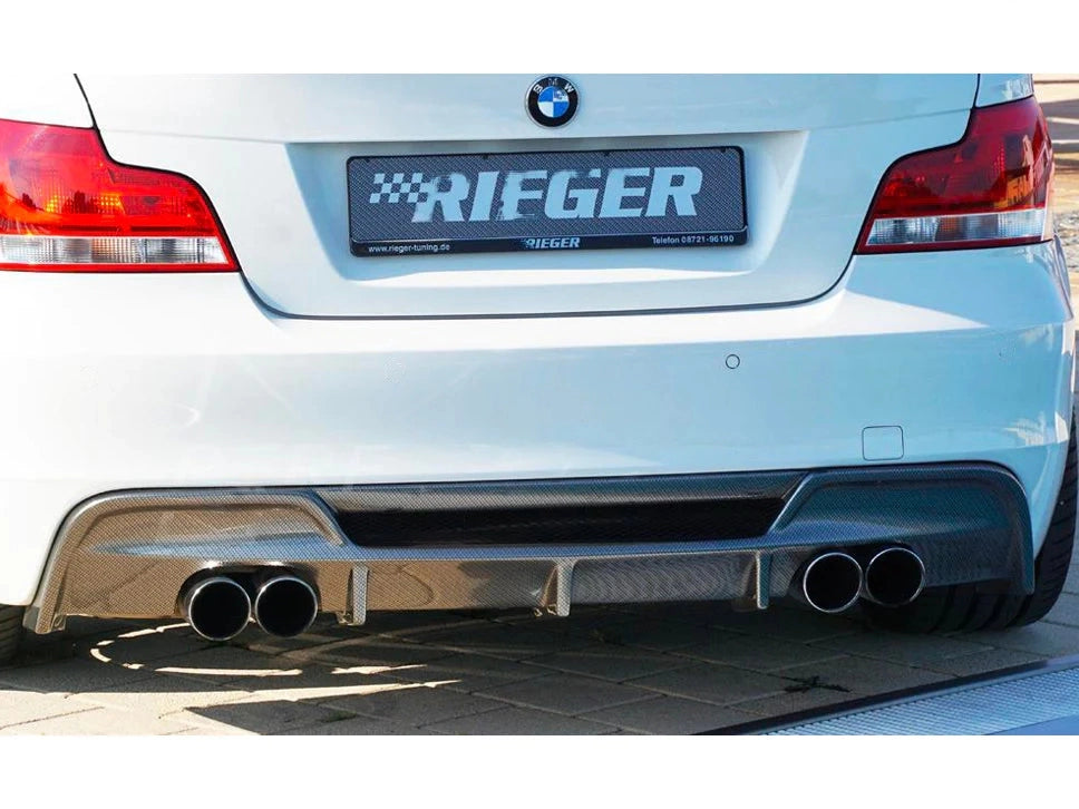 Rieger Rear Quad Diffuser for BMW 1 Series E82/E88 (Coupe & Convertibl